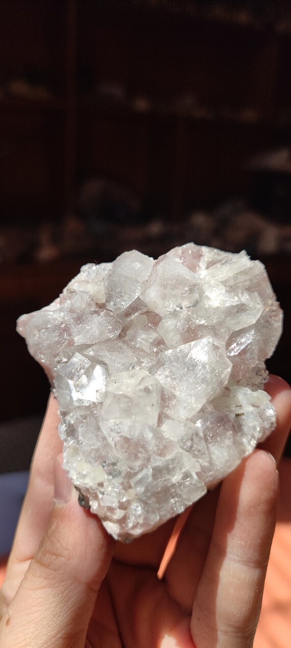 Pink Apophyllite in Matrix - Etsy