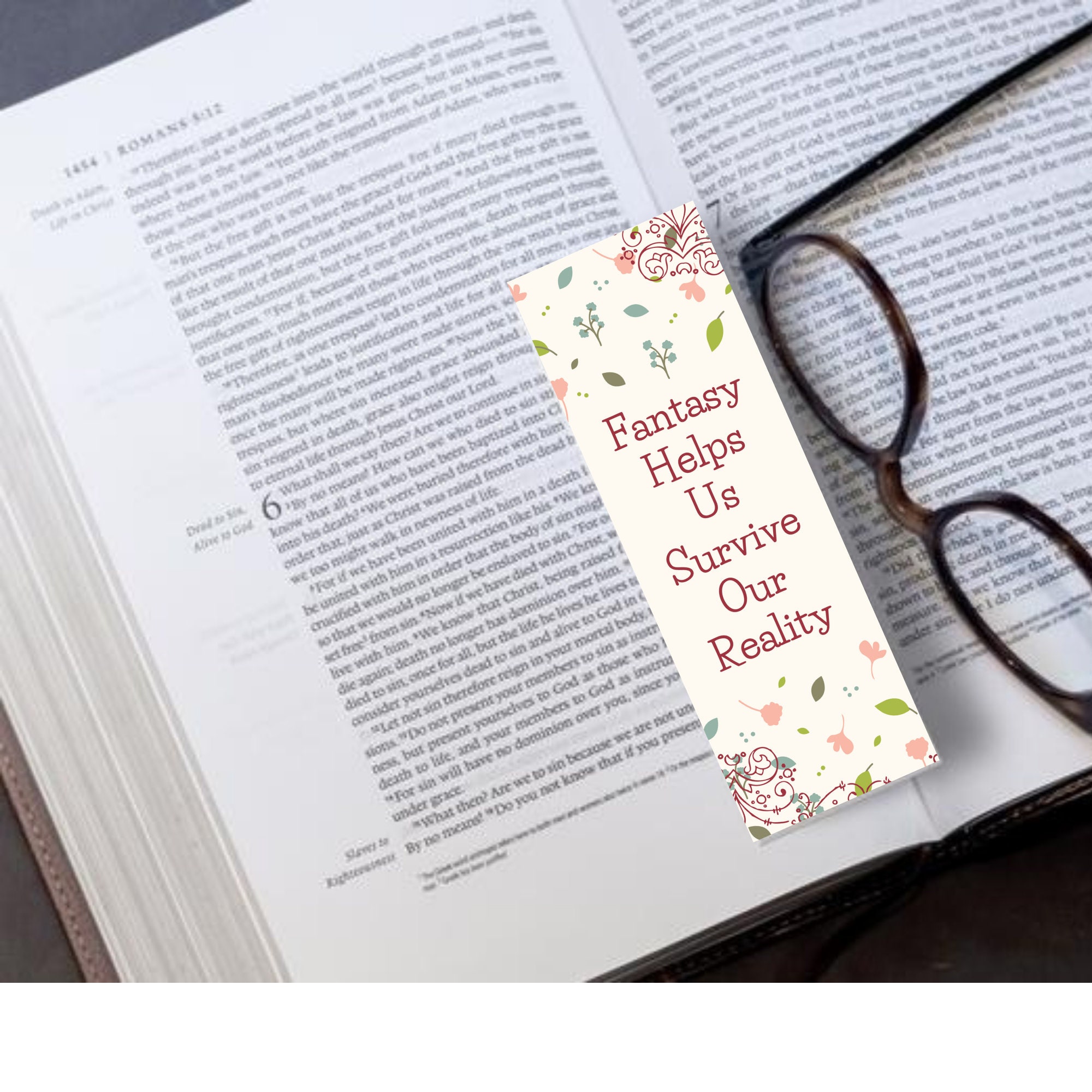 Set of 5 Printable Bookmarks for Reading| Digital Downloadable ...