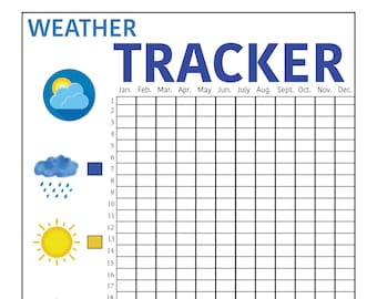 Printable Weather Tracker - Etsy