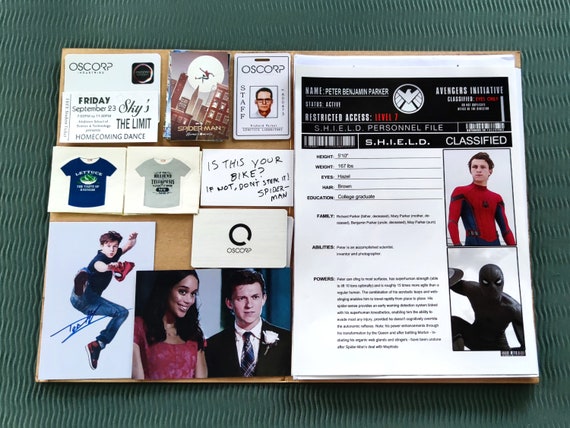 Spiderman File S.H.I.E.L.D. Secret File Peter Parker Paper Collection ...