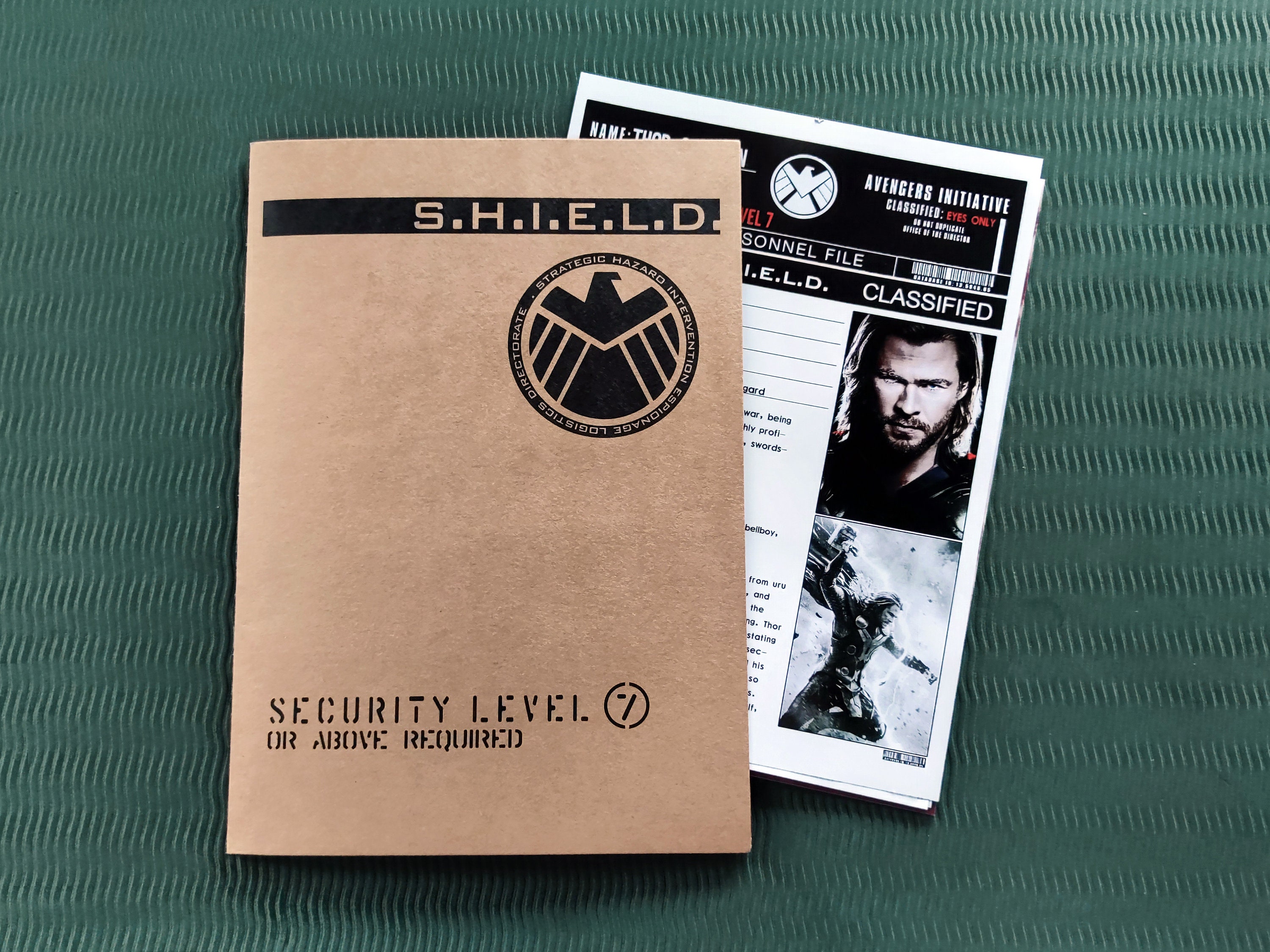 Thor S.H.I.E.L.D. Top Secret File Mjolnir Paper Prop - Etsy UK