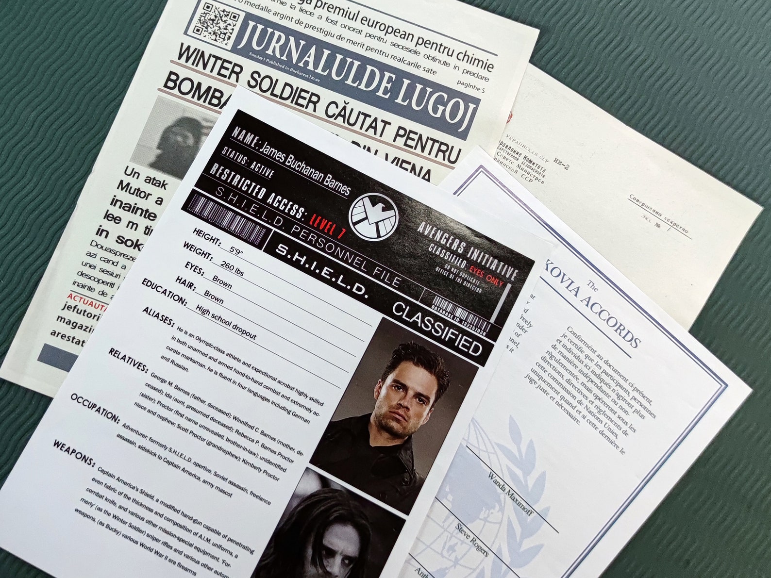 Winter Soldier File S.H.I.E.L.D. Bucky Barnes Secret Folder - Etsy