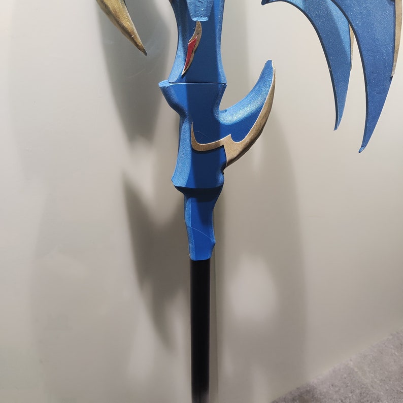 Final Fantasy XIV FF14 Dragon Knight Estinien Wyrmblood Spear Cosplay ...