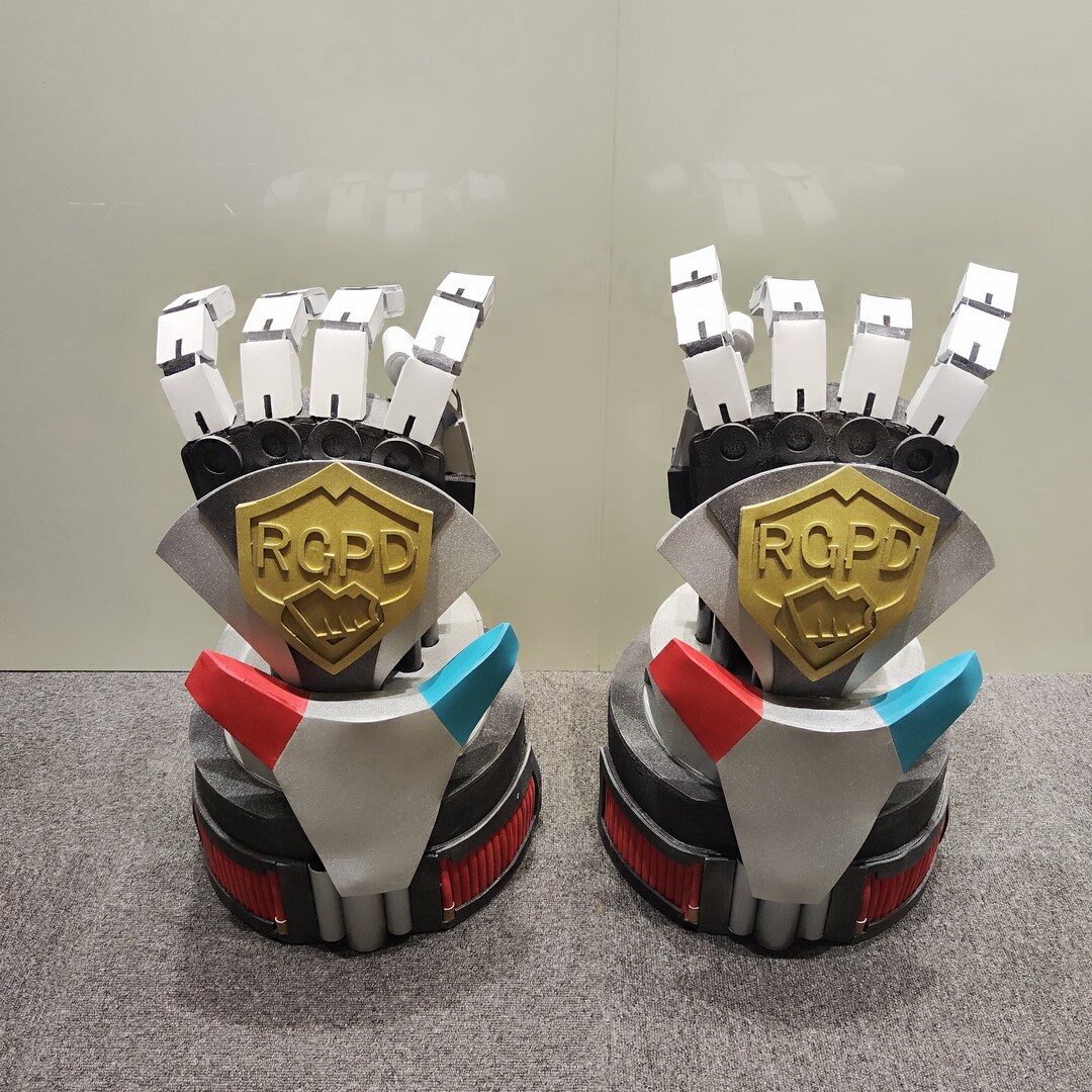 LOL League of Legends Prop Cosplay Vi Gloves Hand Armour Replica ...