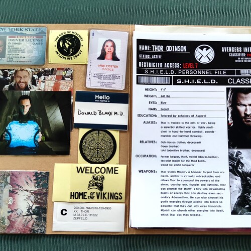 Black Widowhawkeye Captain America S.H.I.E.L.D. Secret File | Etsy