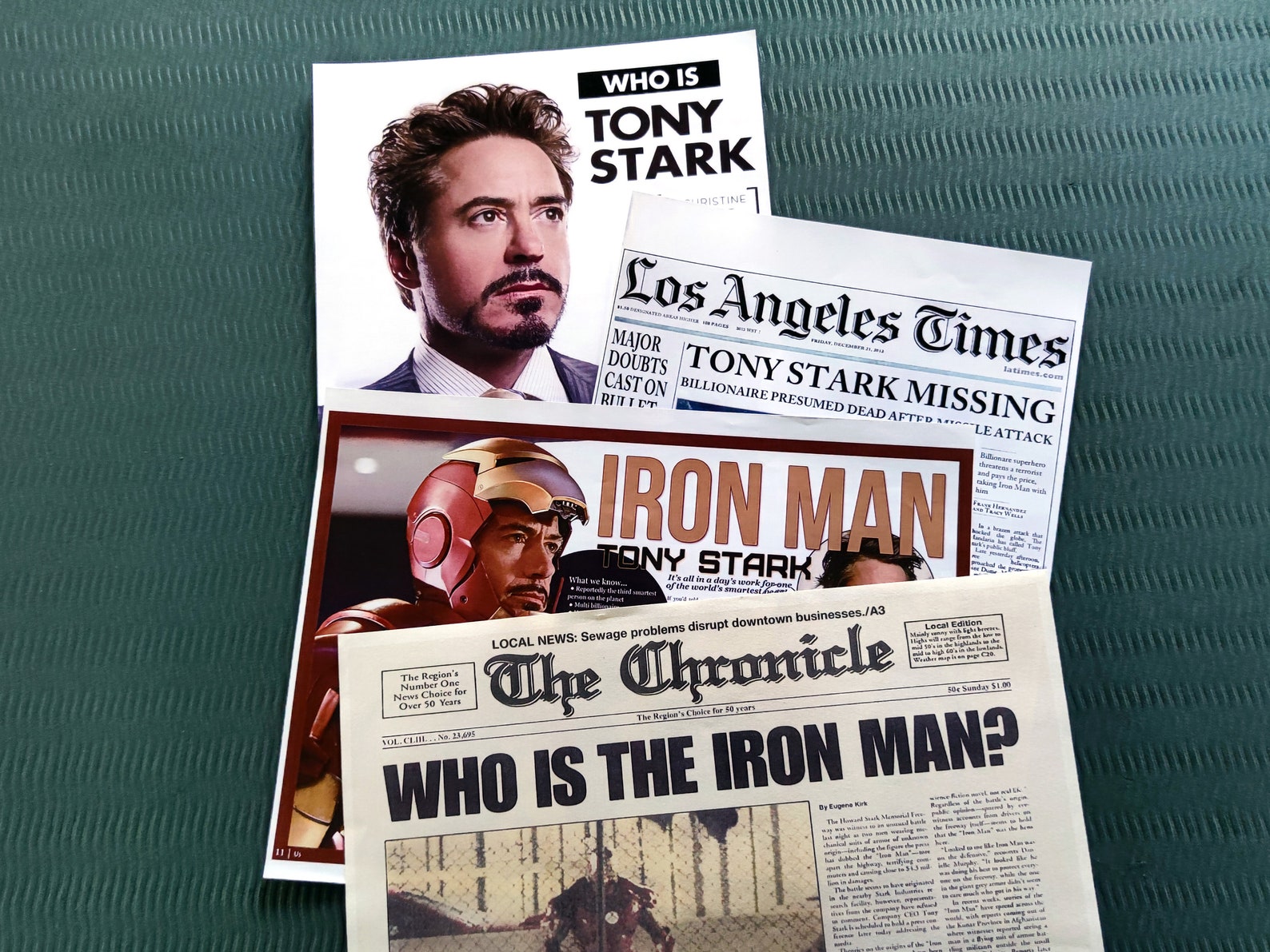 Iron Man File S.H.I.E.L.D. Tony Stark Secret Folder Paper Props - Etsy