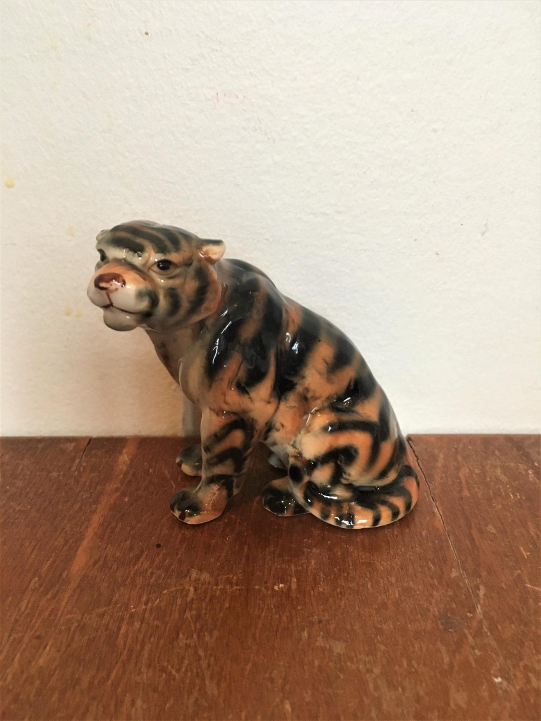 Vintage Bone China Bengal Tiger Figurine - Etsy
