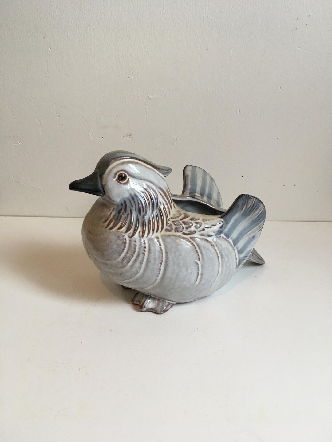 VTG Redware Pottery Mandarin Duck Planter Made in Japan - Etsy