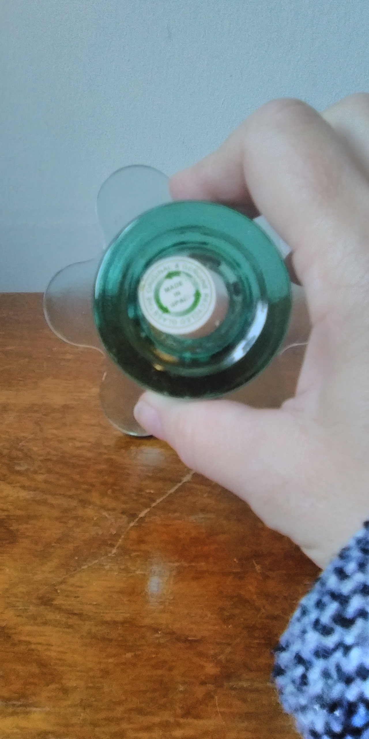 Pair VTG Recycled Glass Daisy Flower Votive Tealight Candle Holders ...