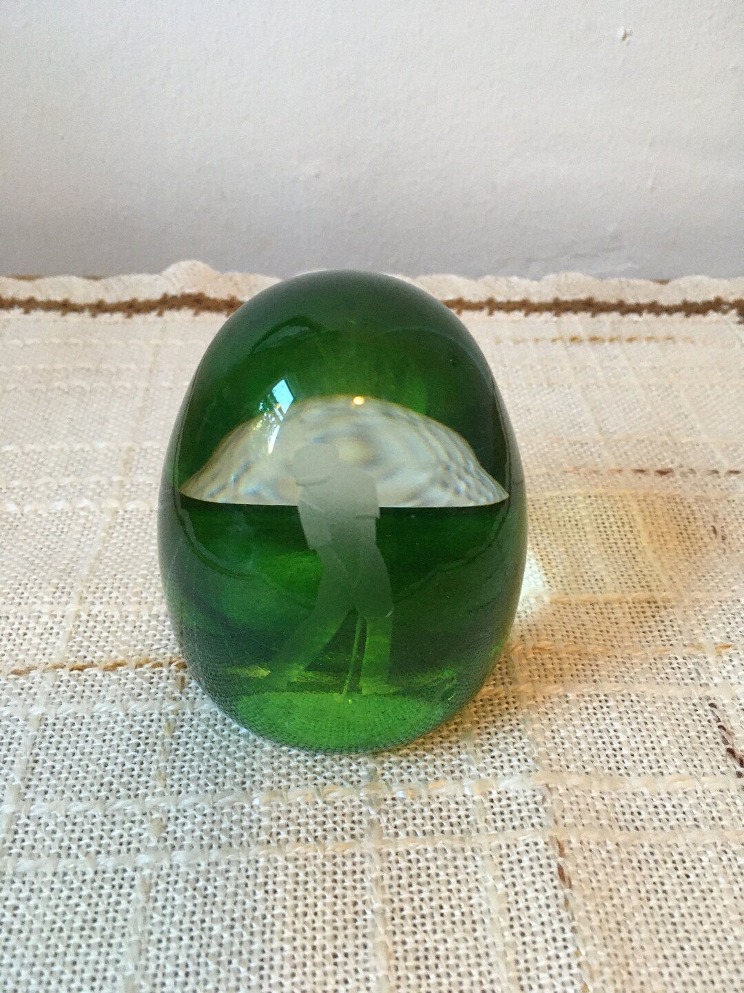 Caithness Scotland Golfer Paperweight Fathers Day Gift - Etsy