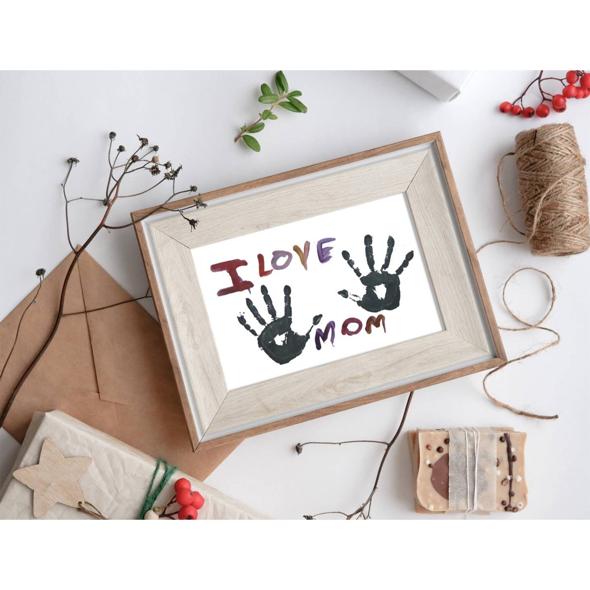 Mothers Day Handprint Art, Handprint Gift From Kids, Printable Gift for ...