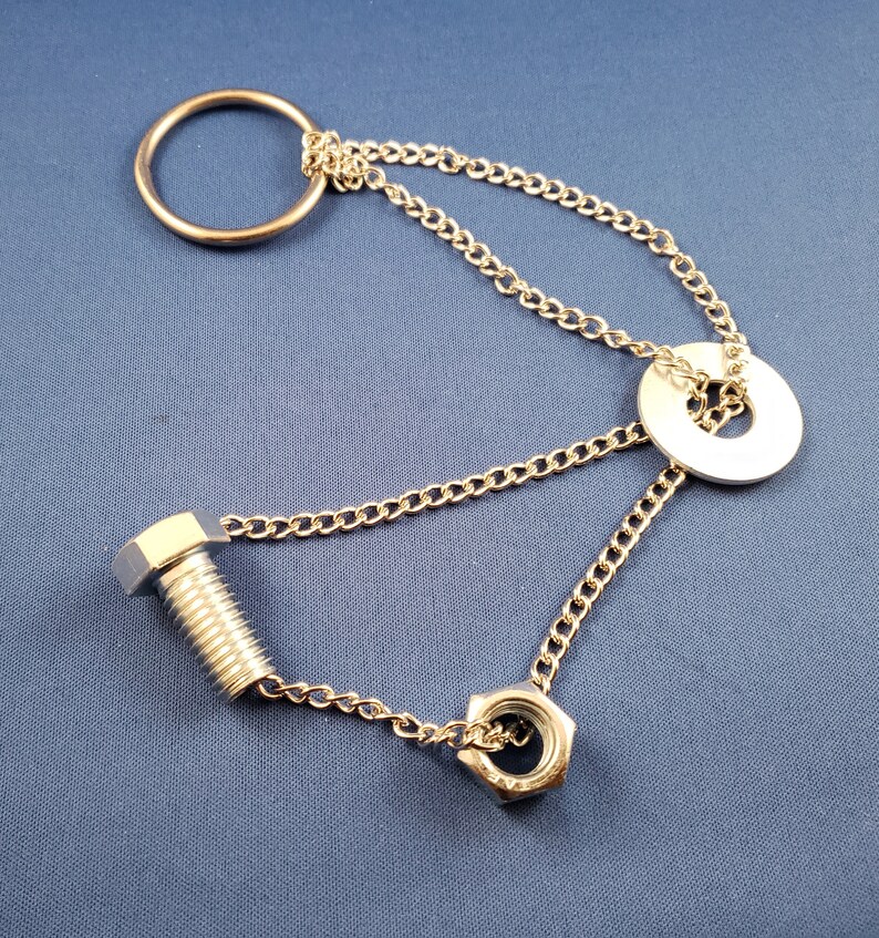 Nut and Bolt on a Chain Puzzle Brain Teaser Mechanical - Etsy