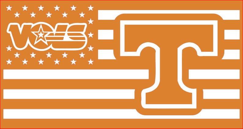 Tennessee Volunteers Football Flag | Etsy