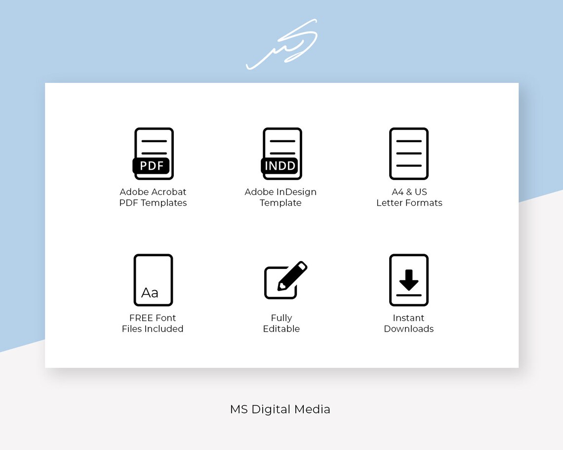 Professional Modern Purchase Order Template for PDF and Indesign ...