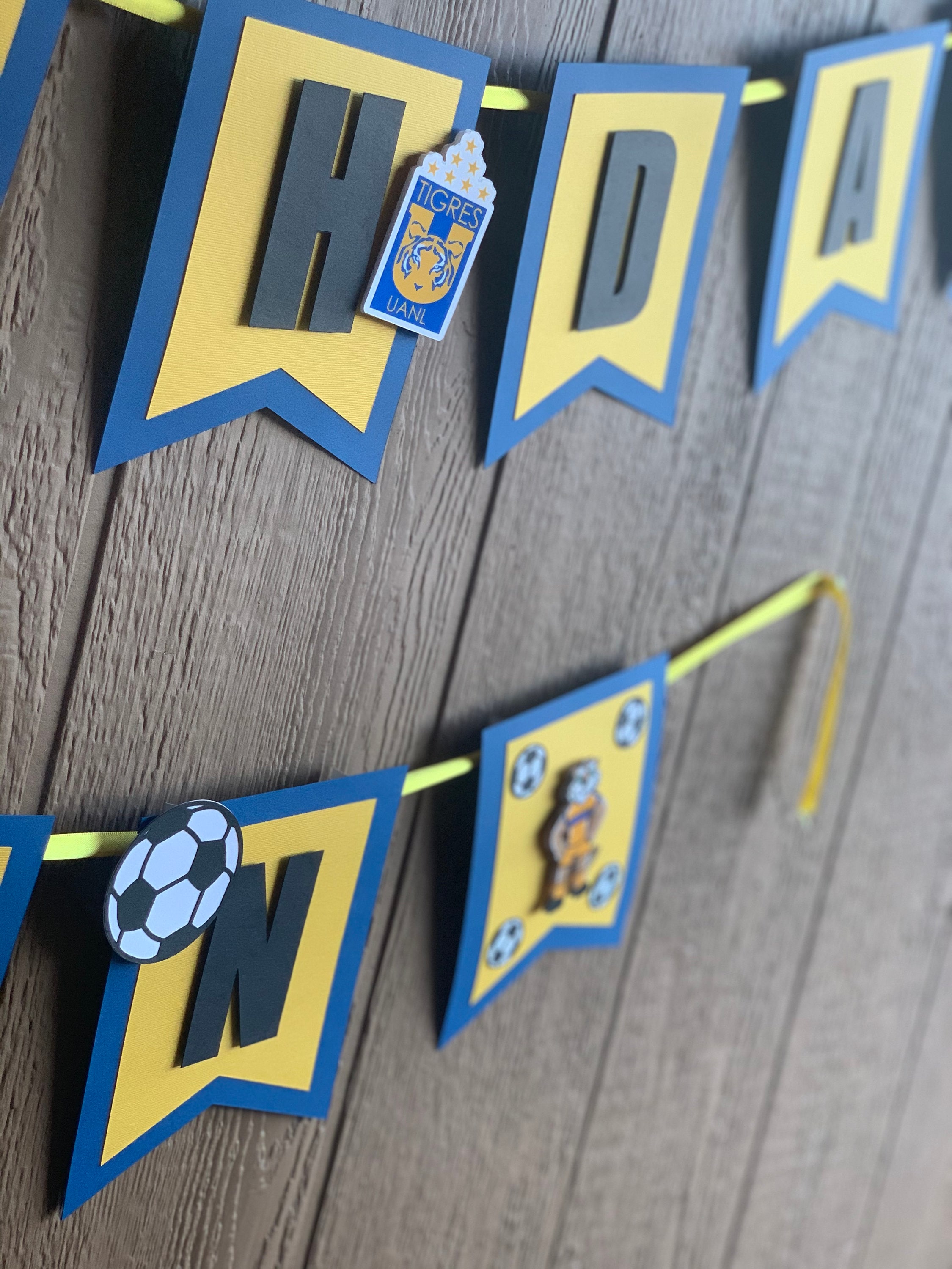 Tigres Birthday Banner Tigres UANL Nuevo Leon Mexican Soccer Liga MX ...