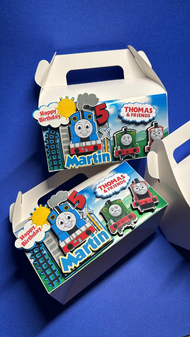 Thomas the Train, Thomas the Train Birthday, Thomas Favor Boxes, Thomas ...