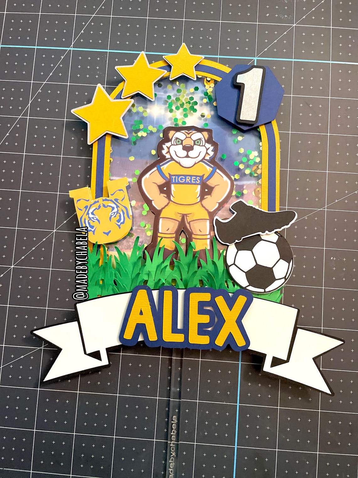 Tigres Uanl Cake Topper,soccer Cake Topper,tigres Uanl Theme,soccer ...