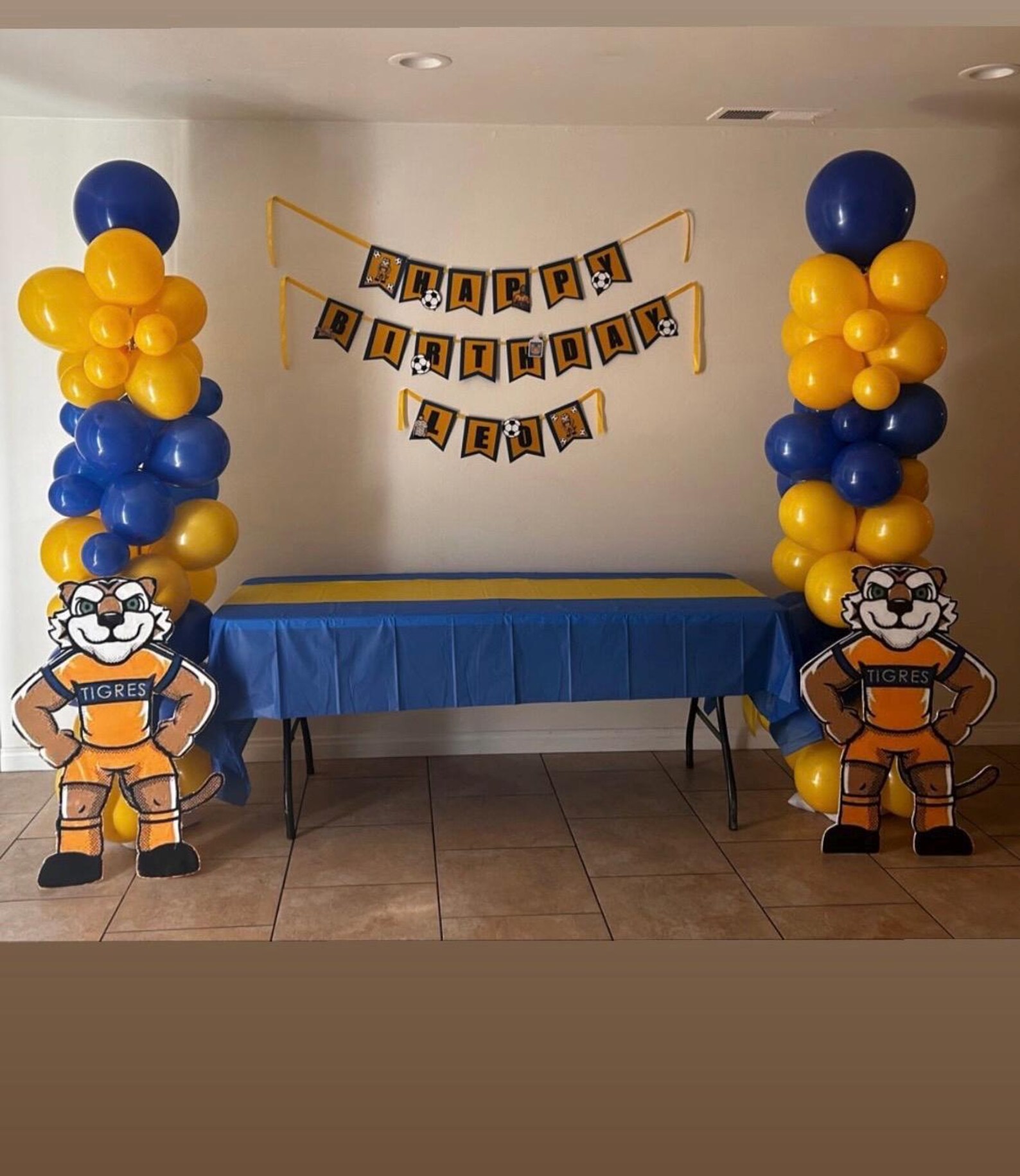 Tigres Birthday Banner Tigres UANL Nuevo Leon Mexican Soccer Liga MX ...