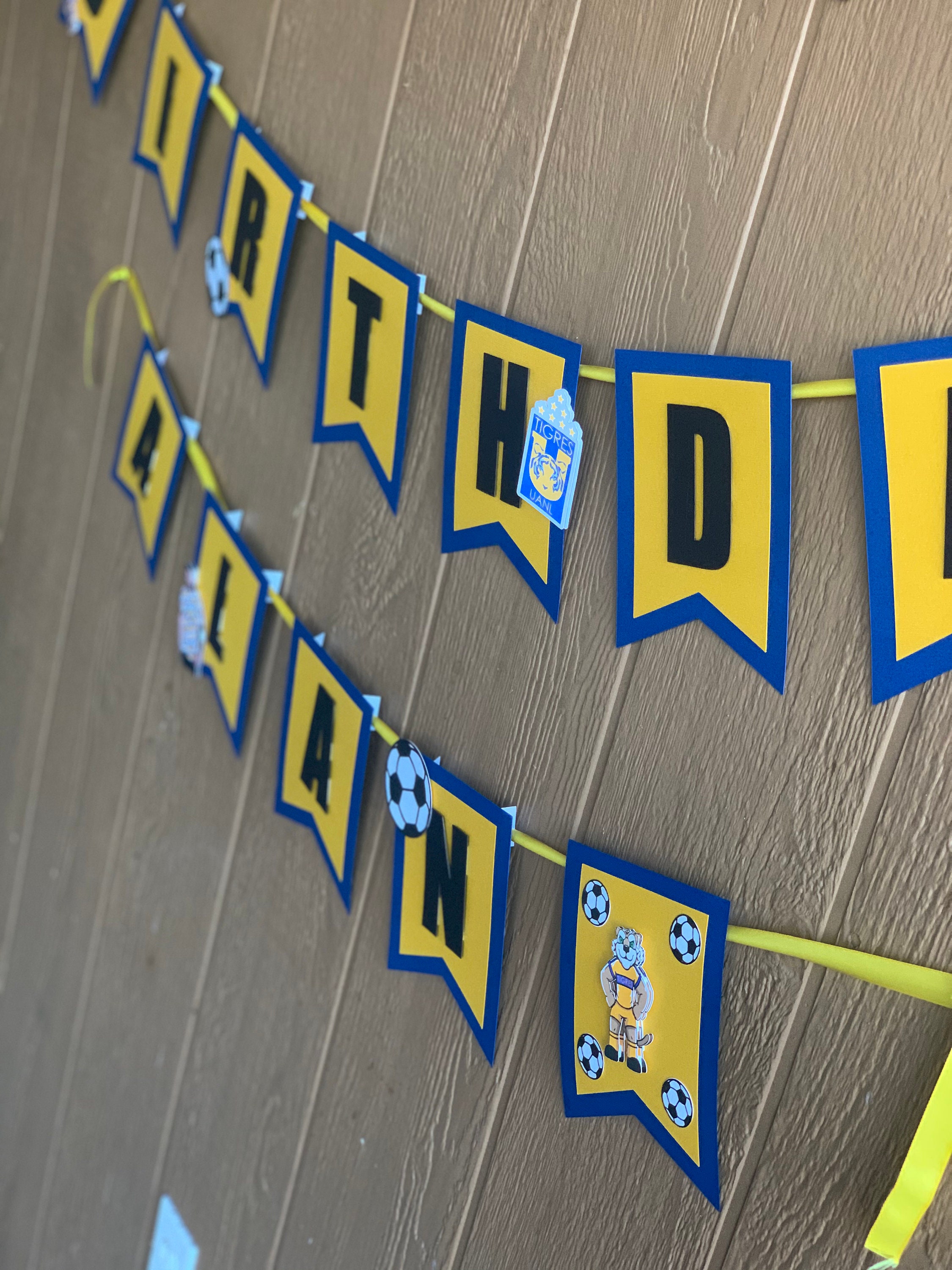 Tigres Birthday Banner Tigres UANL Nuevo Leon Mexican Soccer Liga MX ...
