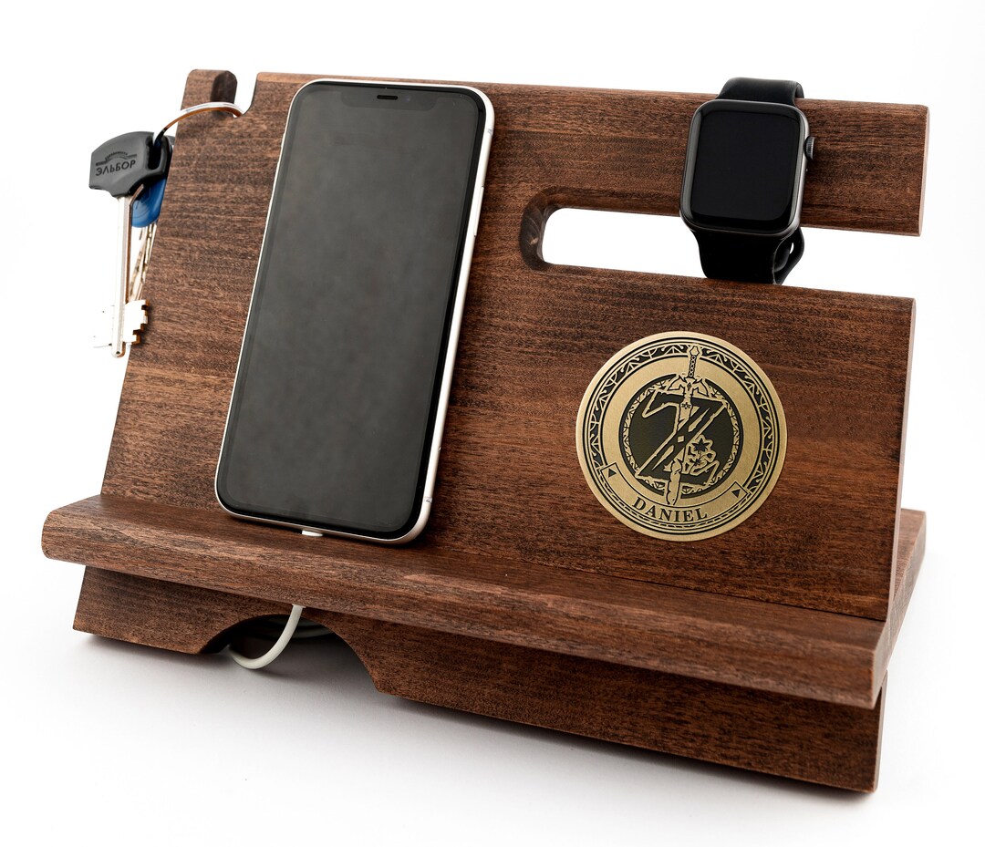 Legend of Zelda Personalized Wooden Docking Station Logo Engraved ...