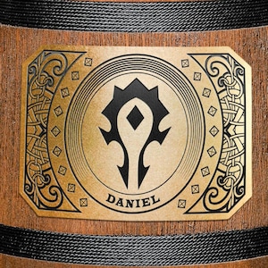 Horde Mug Custom Birthday Gift for Gamer Handmade Wood Stein With ...