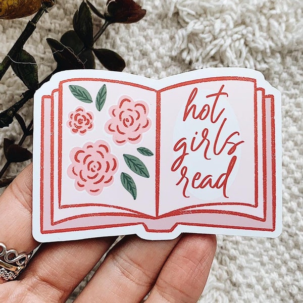 Hot Girls Read Sticker - Etsy