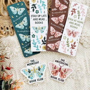 Stay at Home and Read Books Linen Bookmark | Reading Era | Linen ...