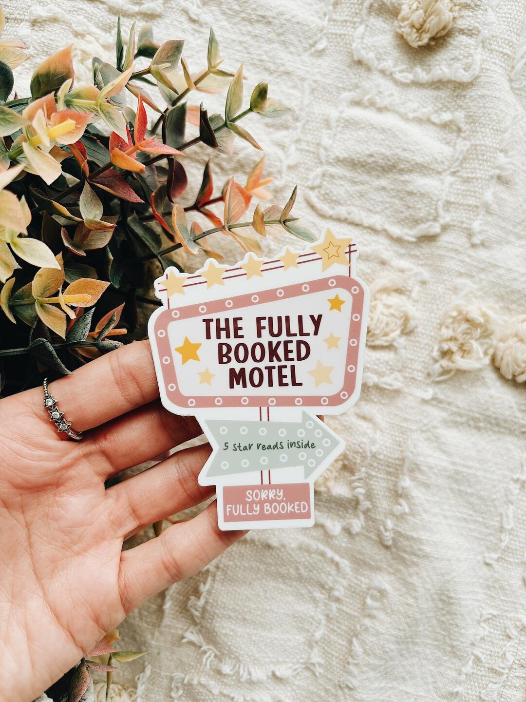 Fully Booked Motel Book Sticker | Bookish Decal Stickers| Reader ...