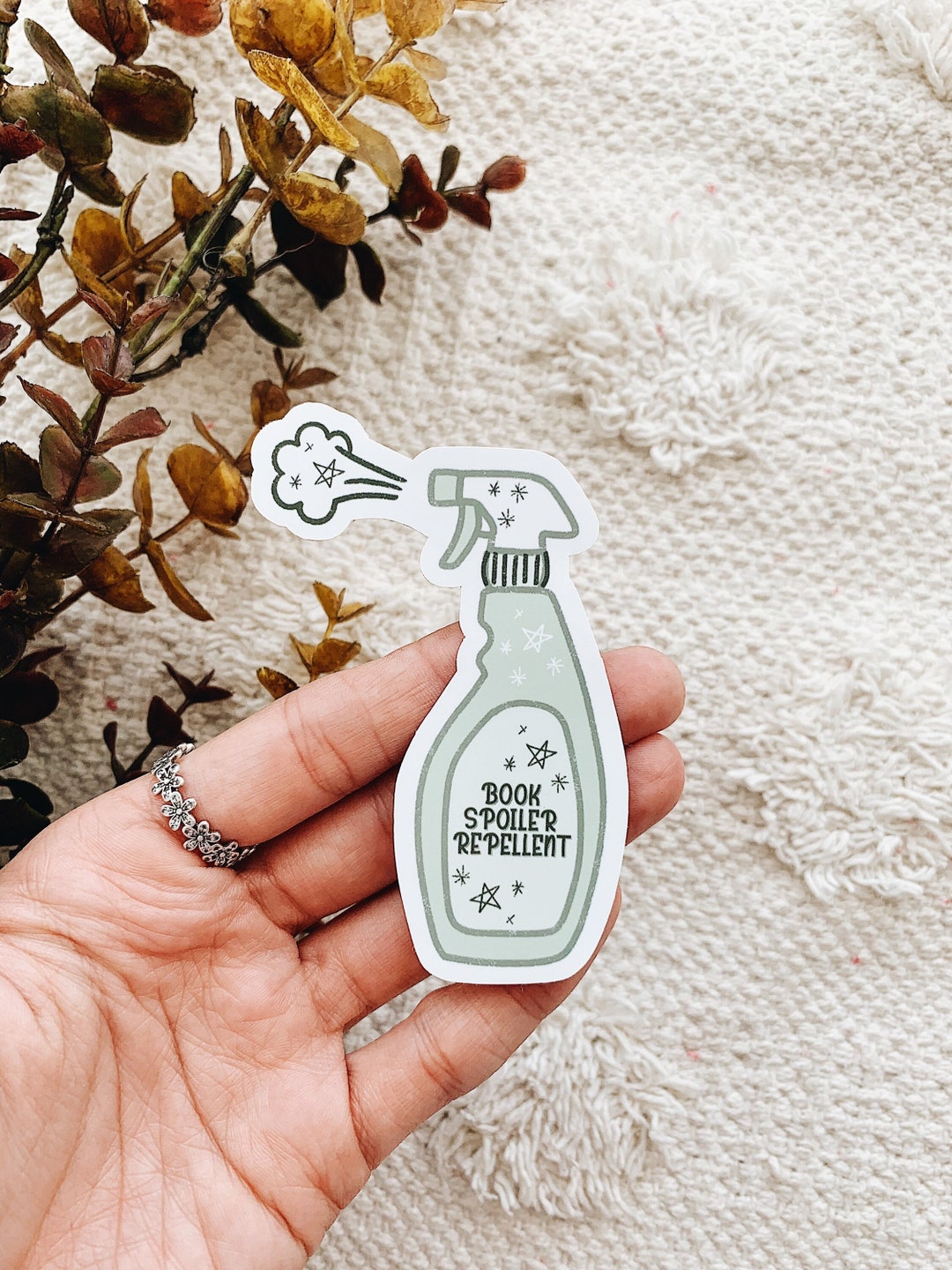 Book Spoiler Repellent Sticker - Etsy