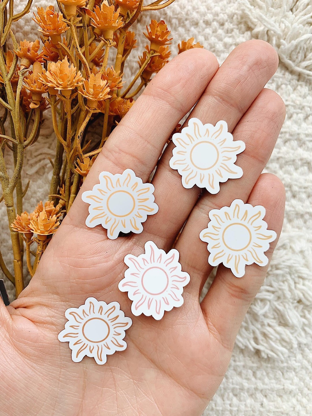 Boho Doodle Sun Mini Sticker Pack - Etsy