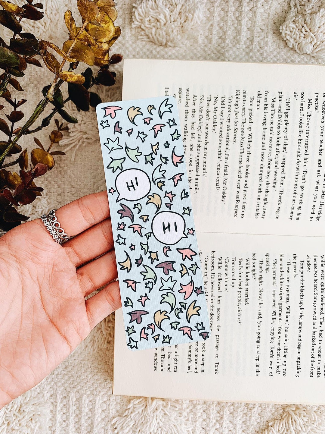 Heartstopper Linen Bookmark | Bookmark | Heartstopper Leaves Bookmark ...