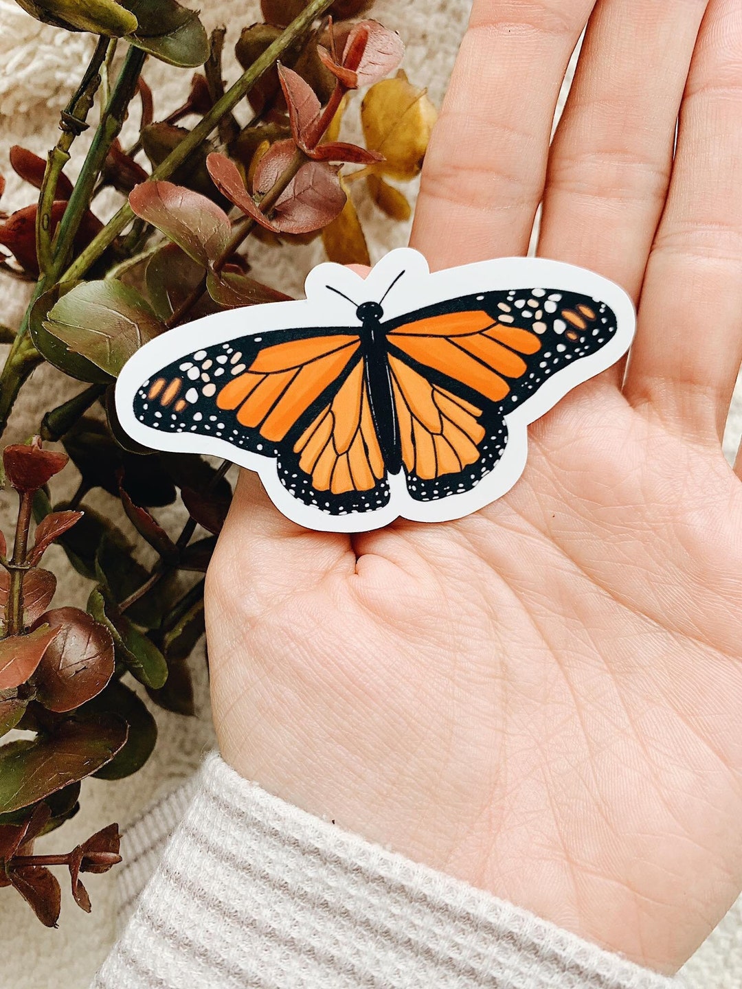 Monarch Butterfly Sticker - Etsy