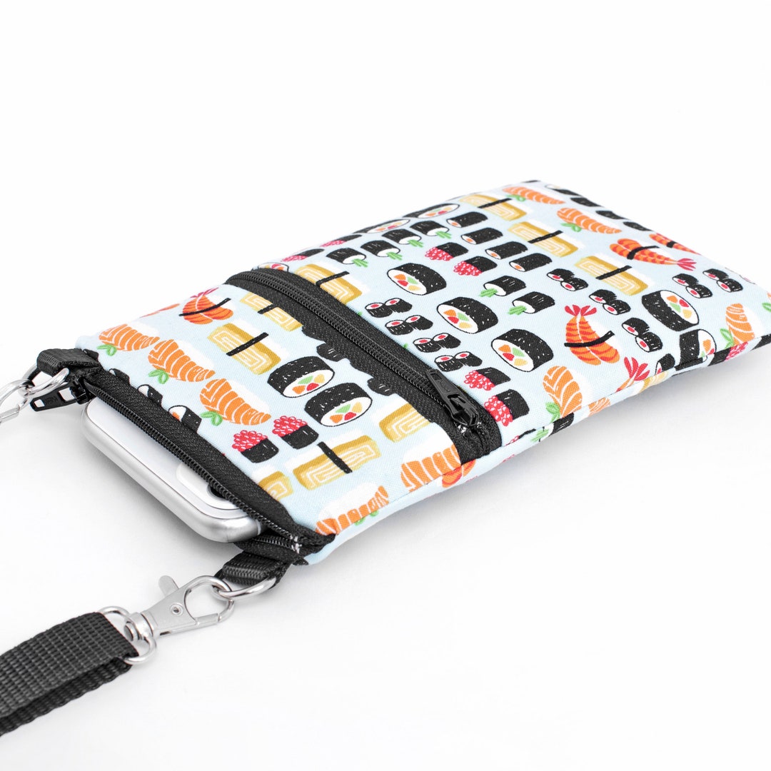 Travel Phone Cross Body Bag, Fabric Smartphone Bag, Padded Phone ...