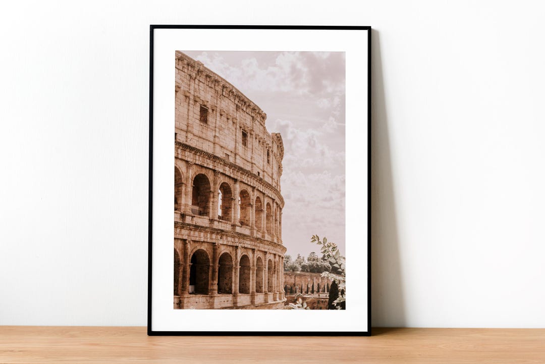 Vintage Colosseum Print, Colosseum Wall Art, Italy Print, Architecture ...
