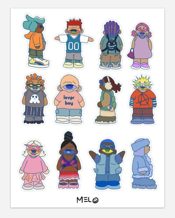 BEAN BUDDIES Sticker Sheets - Etsy