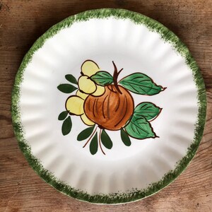 Vintage Blue Ridge Hand Painted Plates Set of 5 | Etsy