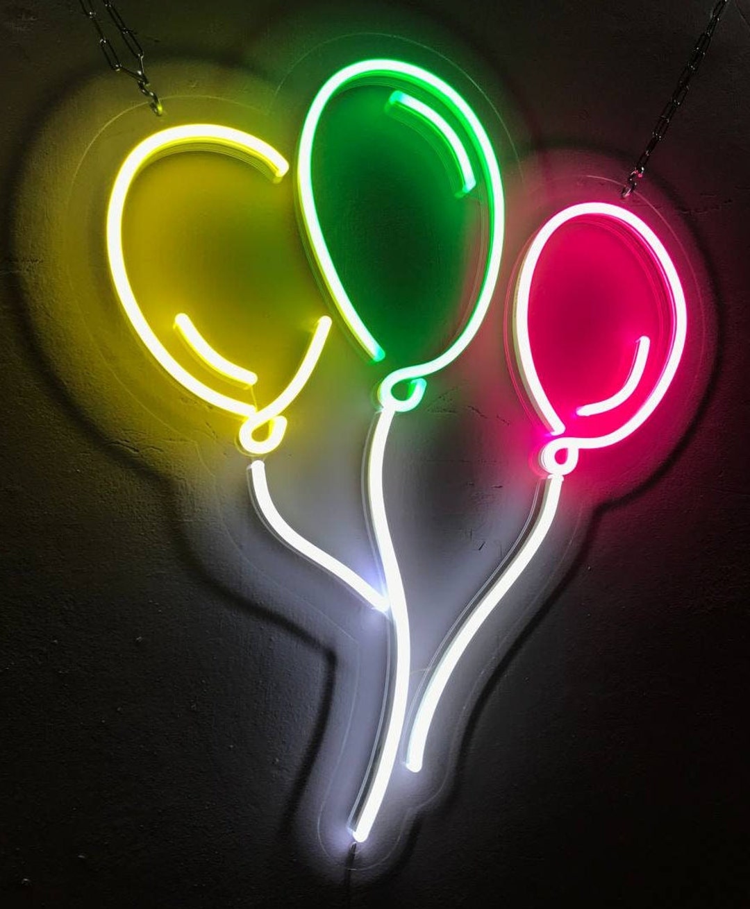 Balloons Wall Decor. Balloons Neon Sign Bedroom. Custom Neon - Etsy
