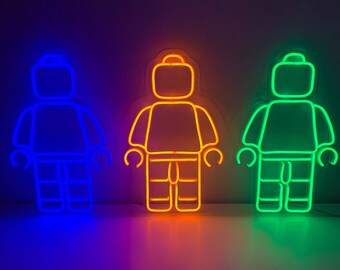 Neon Robot Sign - Etsy