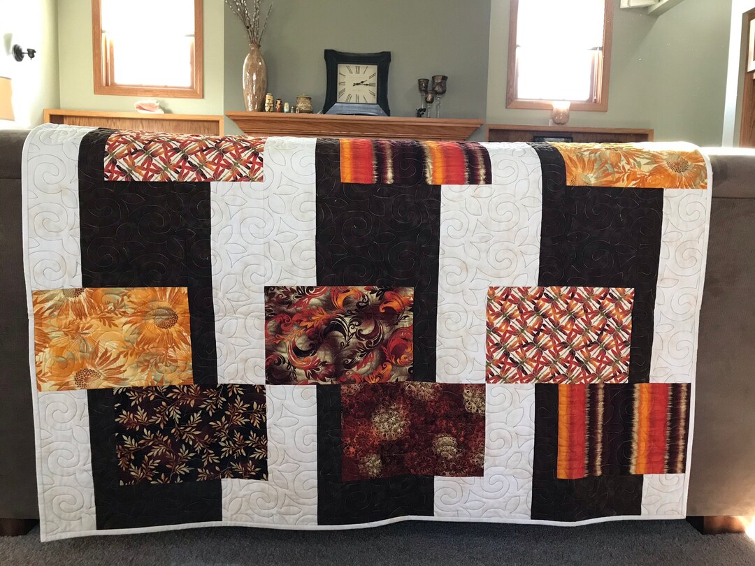 Scooch Over Fall Colors Quilt - Etsy