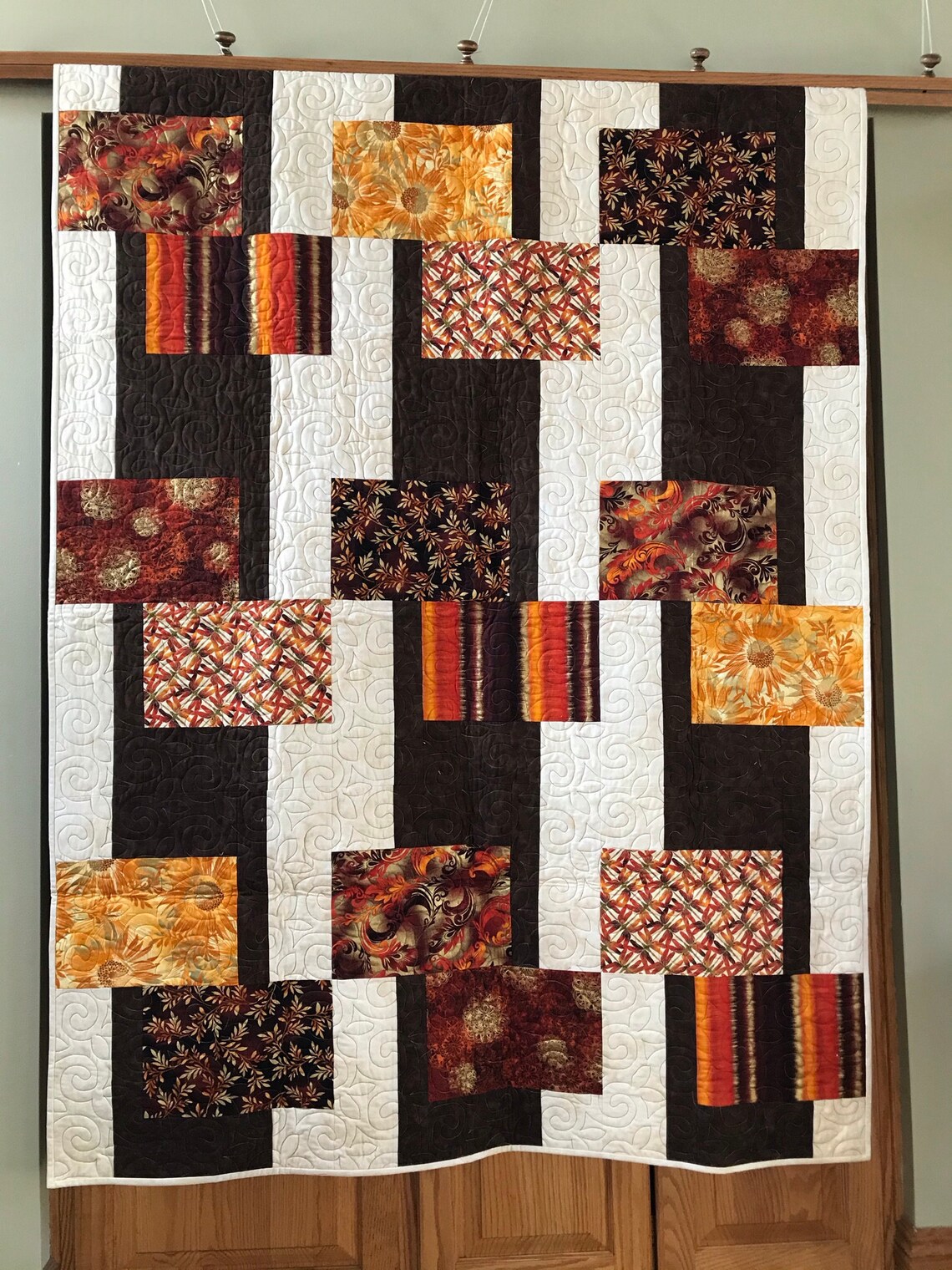 Scooch Over Fall Colors Quilt - Etsy