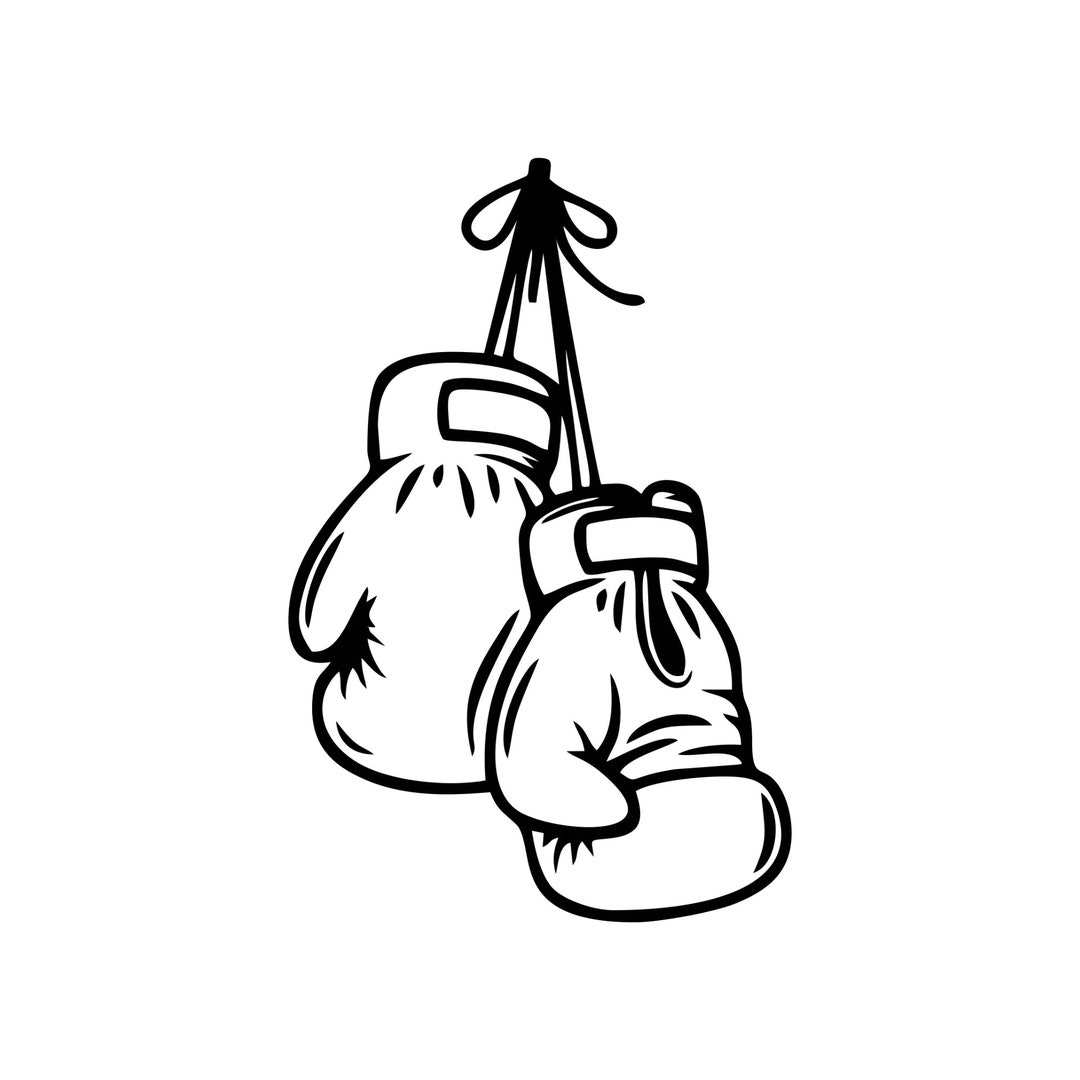 Boxing Gloves Svg, Boxing Svg, Silhouette Cut File, Sport Svg, Boxing ...