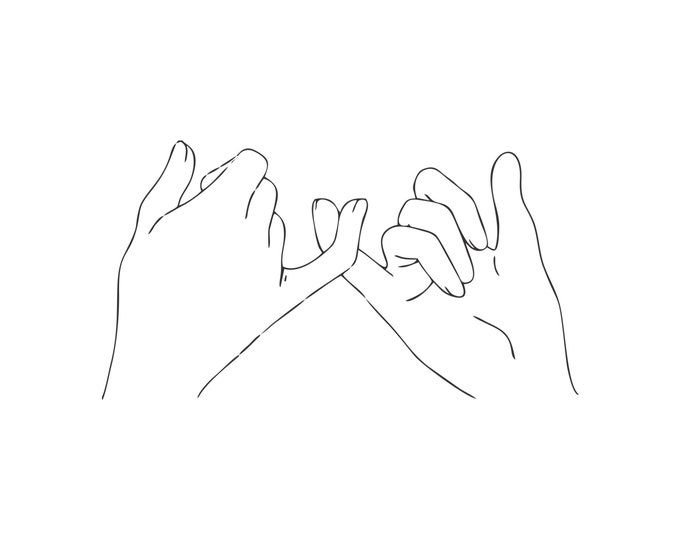 Pinky Promise Svg, Couple Svg, Wedding Svg, Anniversary Cut File, Promise Svg, Forever Love Svg ...