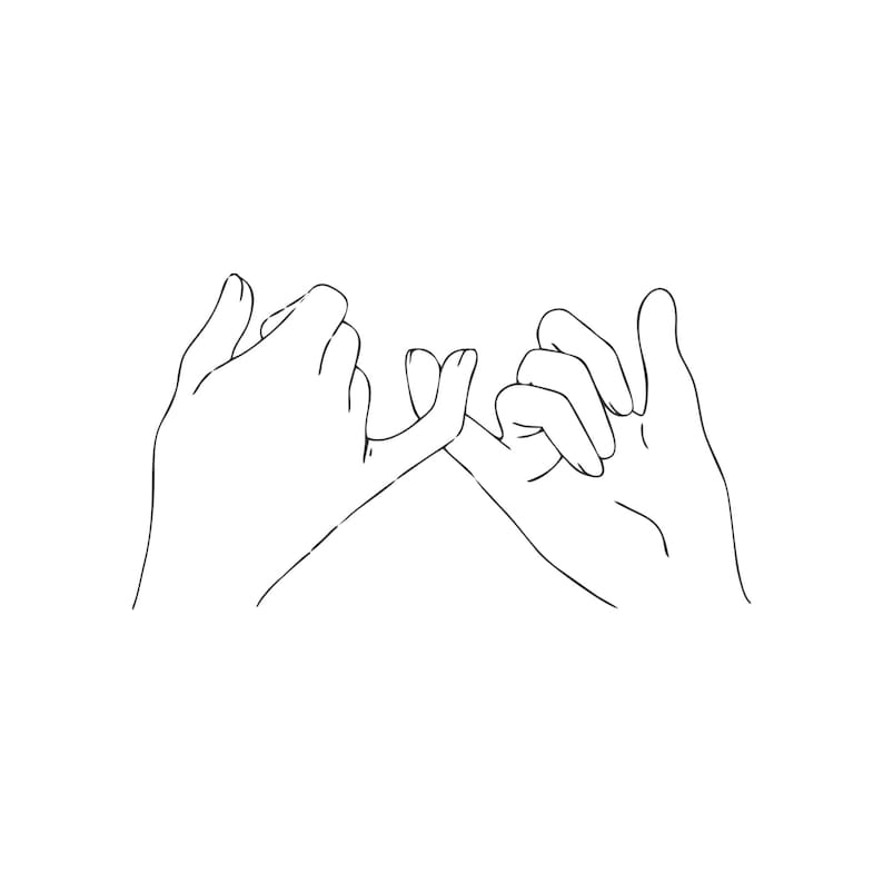 Pinky Promise Svg Pinky Promise Vector Digital Download | Etsy