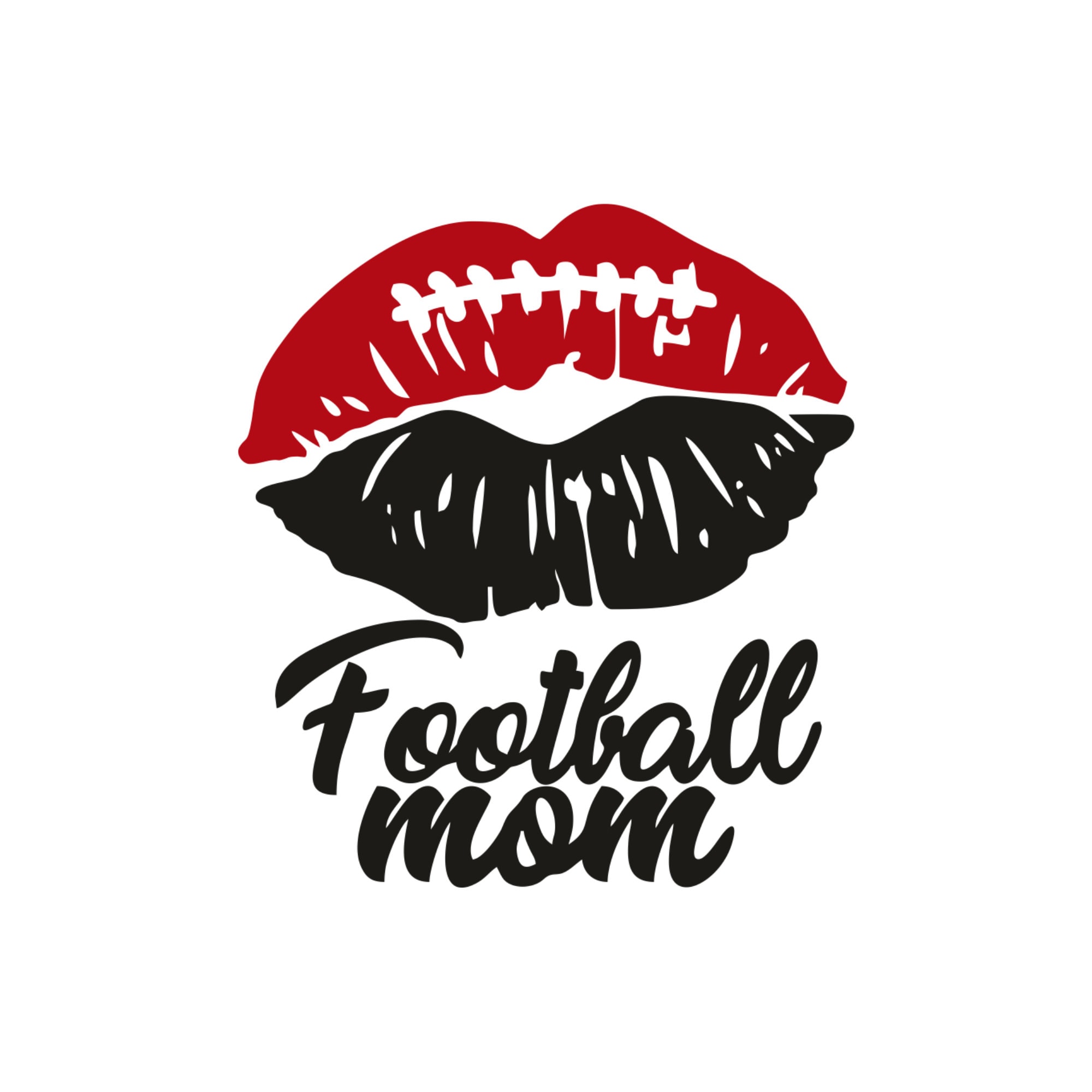 Football Mom Svg, Red Lips Svg, Football Png, Digital Download, Svg ...