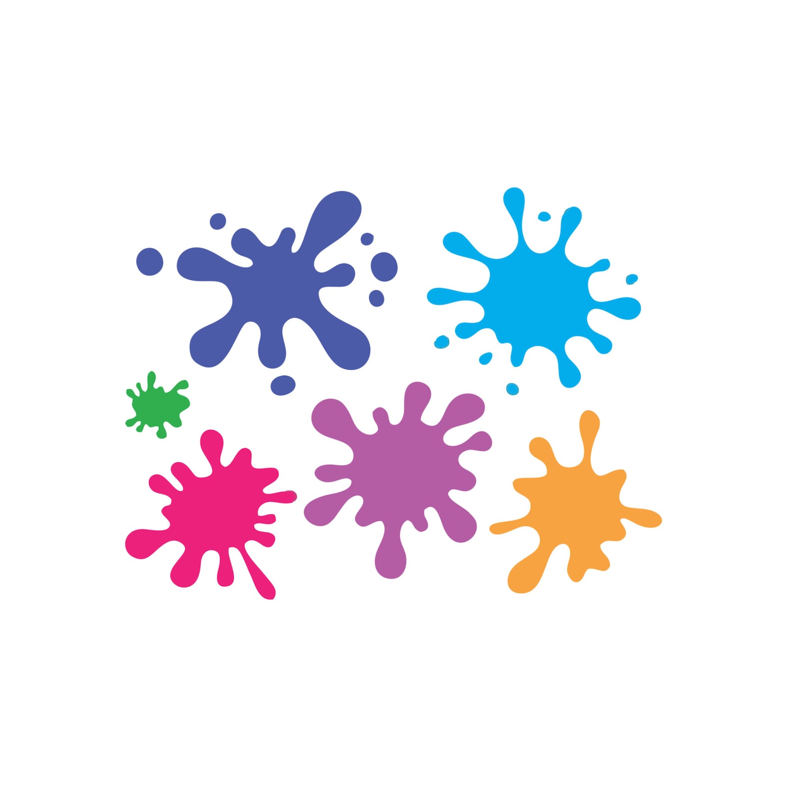 Paint Splatter Svg, Digital Download, Paint Splats Svg, Paint Svg ...