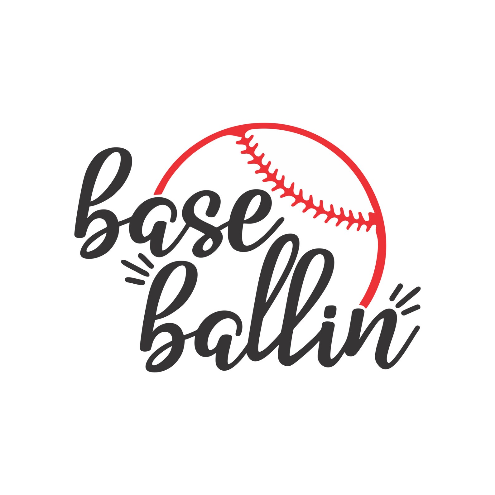 Base Ballin Svg Baseball Svg Svg Cut Files Sport Svg - Etsy
