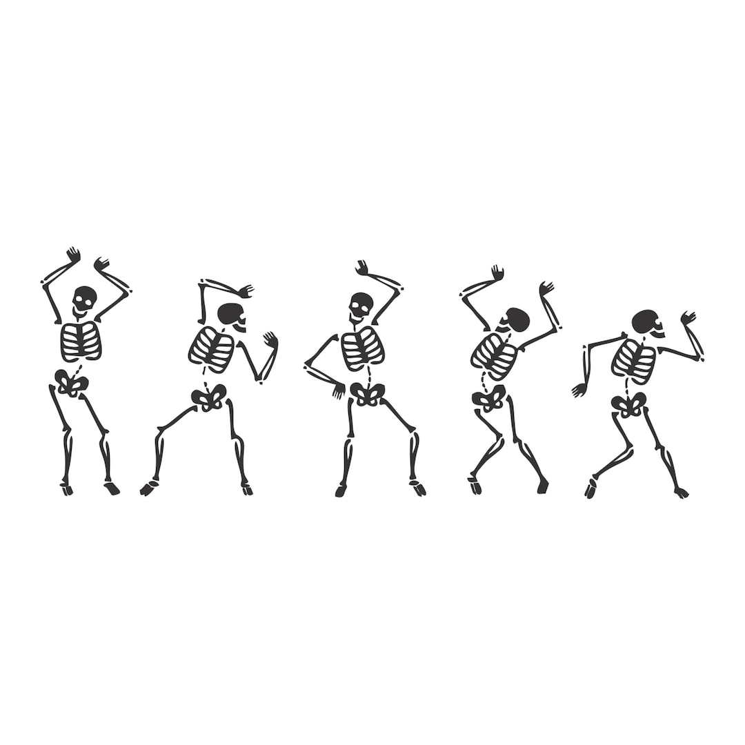 Skelton Dancing Svg, Halloween Svg, Dancing Svg, Fall Svg, - Etsy
