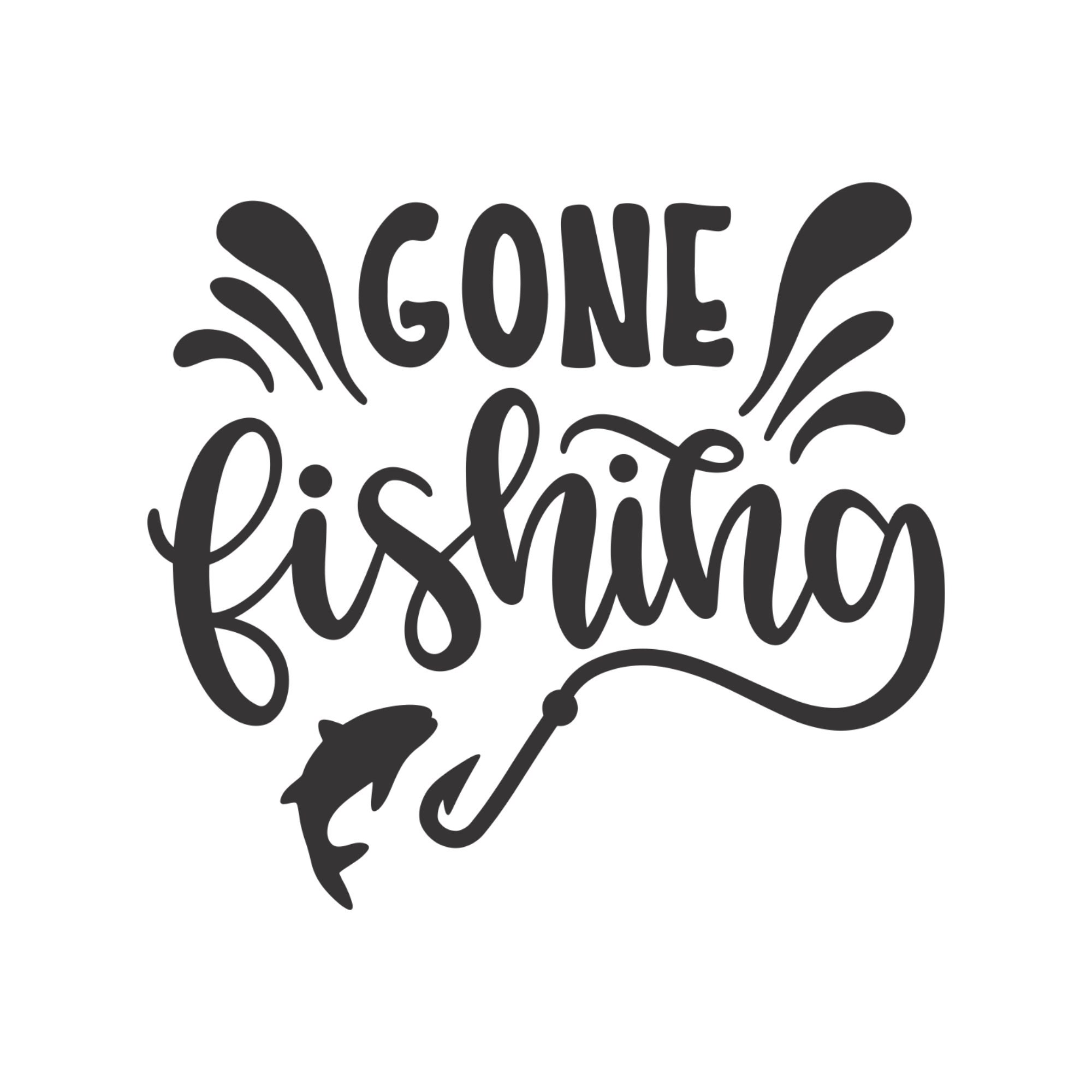 Gone Fishing SVG Gone Fishing PNG Gone Fishing Etsy