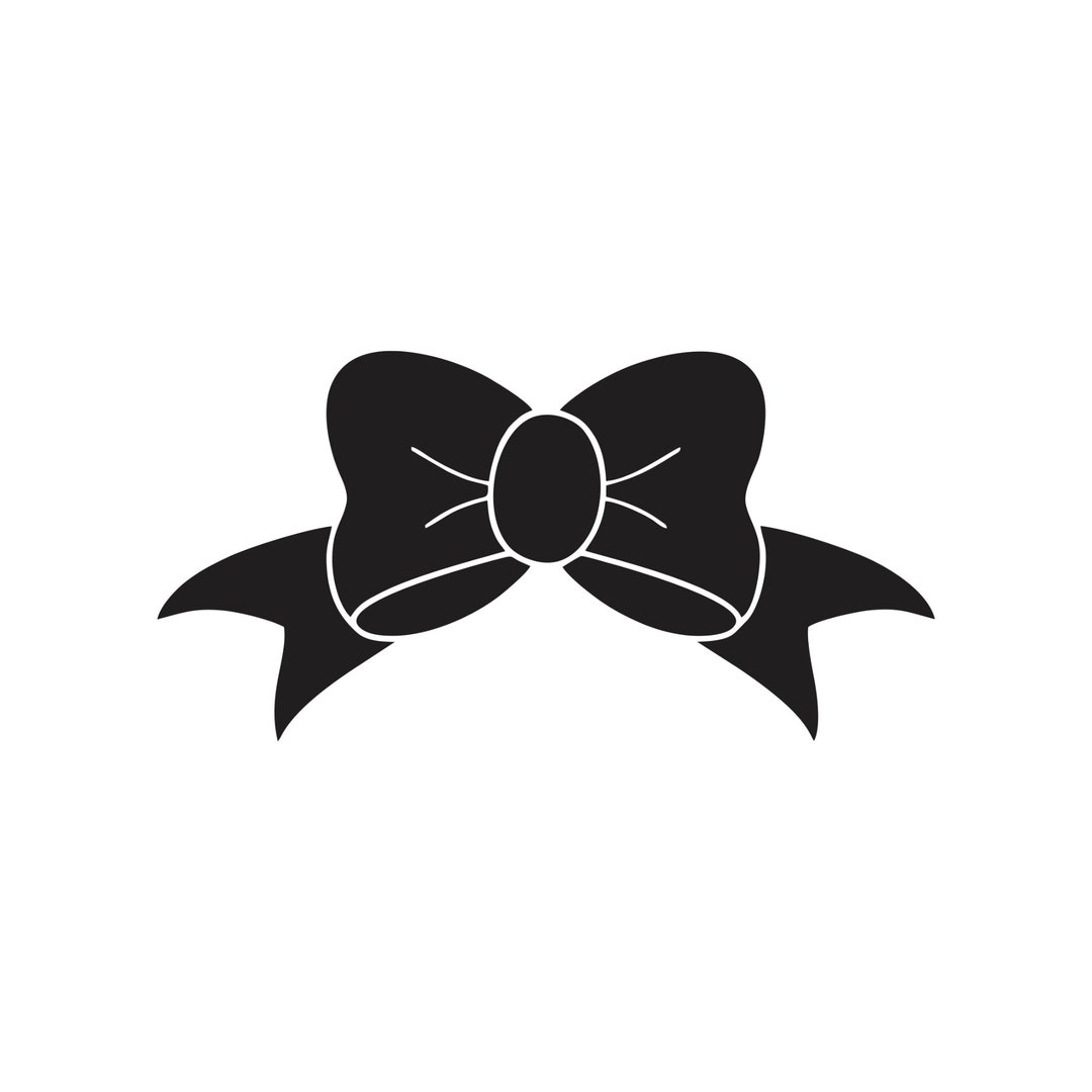 Hair Bow Svg, Png, Clipart, Digital Download, Hair Bow Silhouette, Cut ...