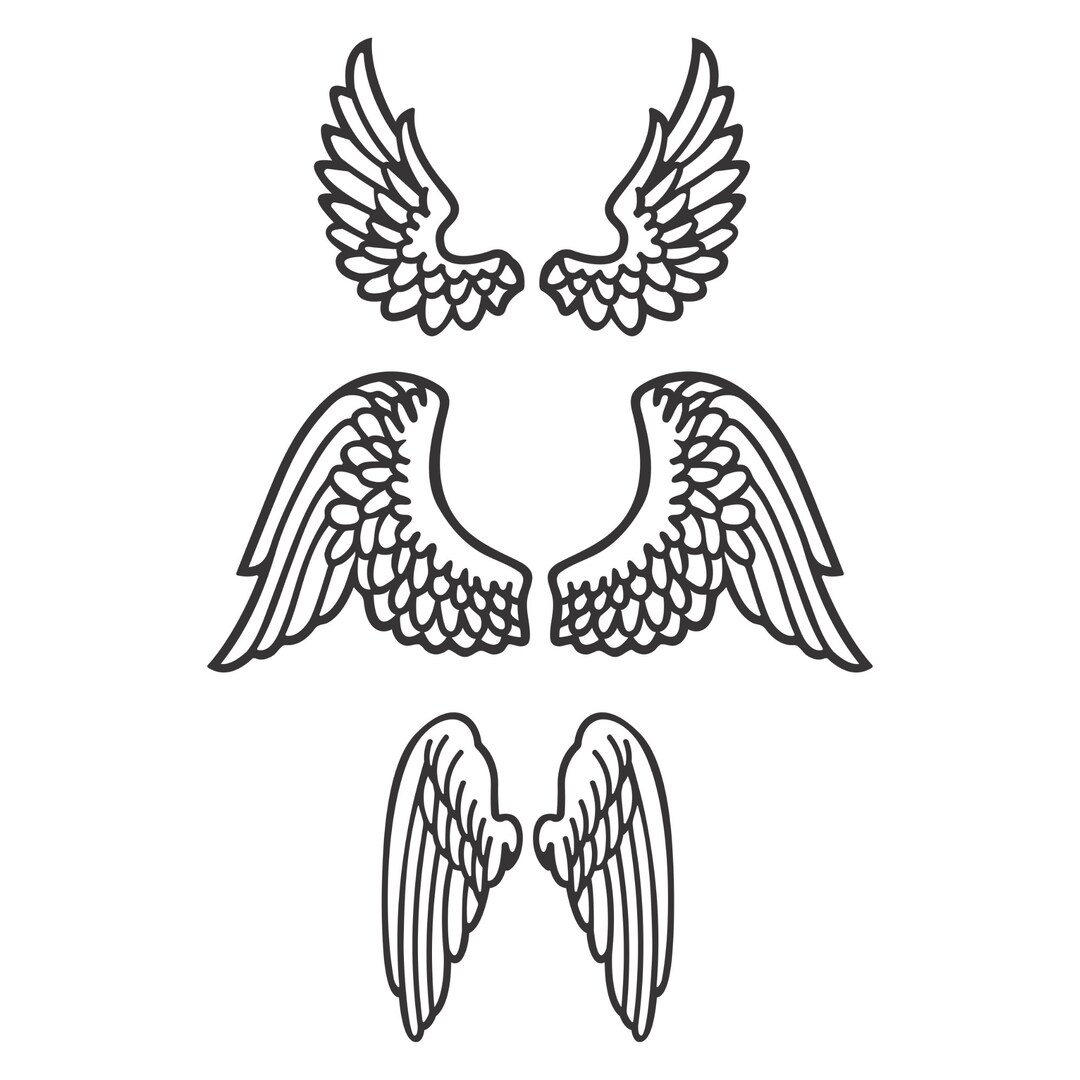 Angel Wings Bundle Svg /angel Wings Bundle Png / Angel Wings Bundle - Etsy